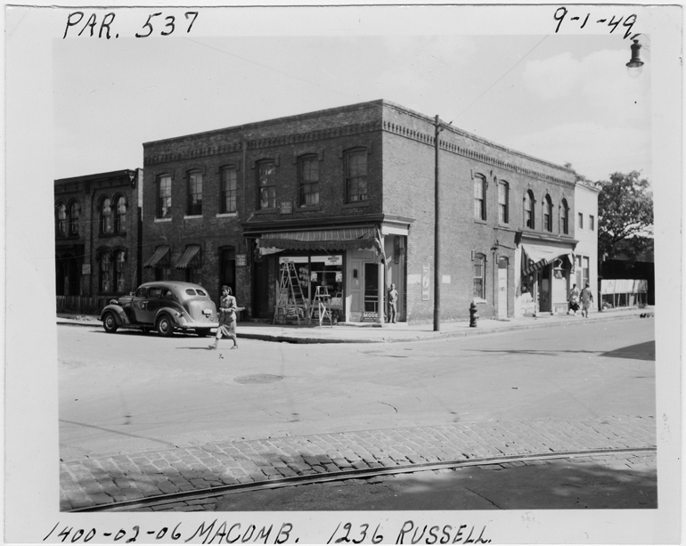 Building at 1400-1402-1406 Macomb and 1236 Russell | DPL DAMS