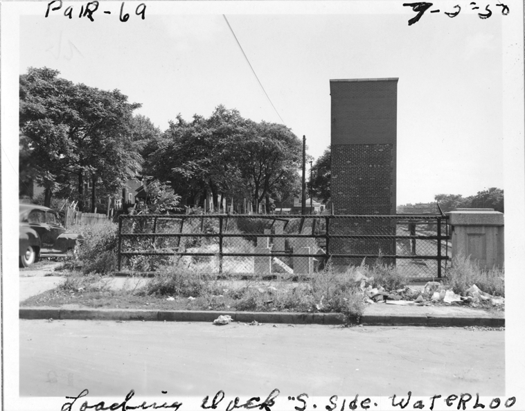 Loading dock on south side of Waterloo | DPL DAMS