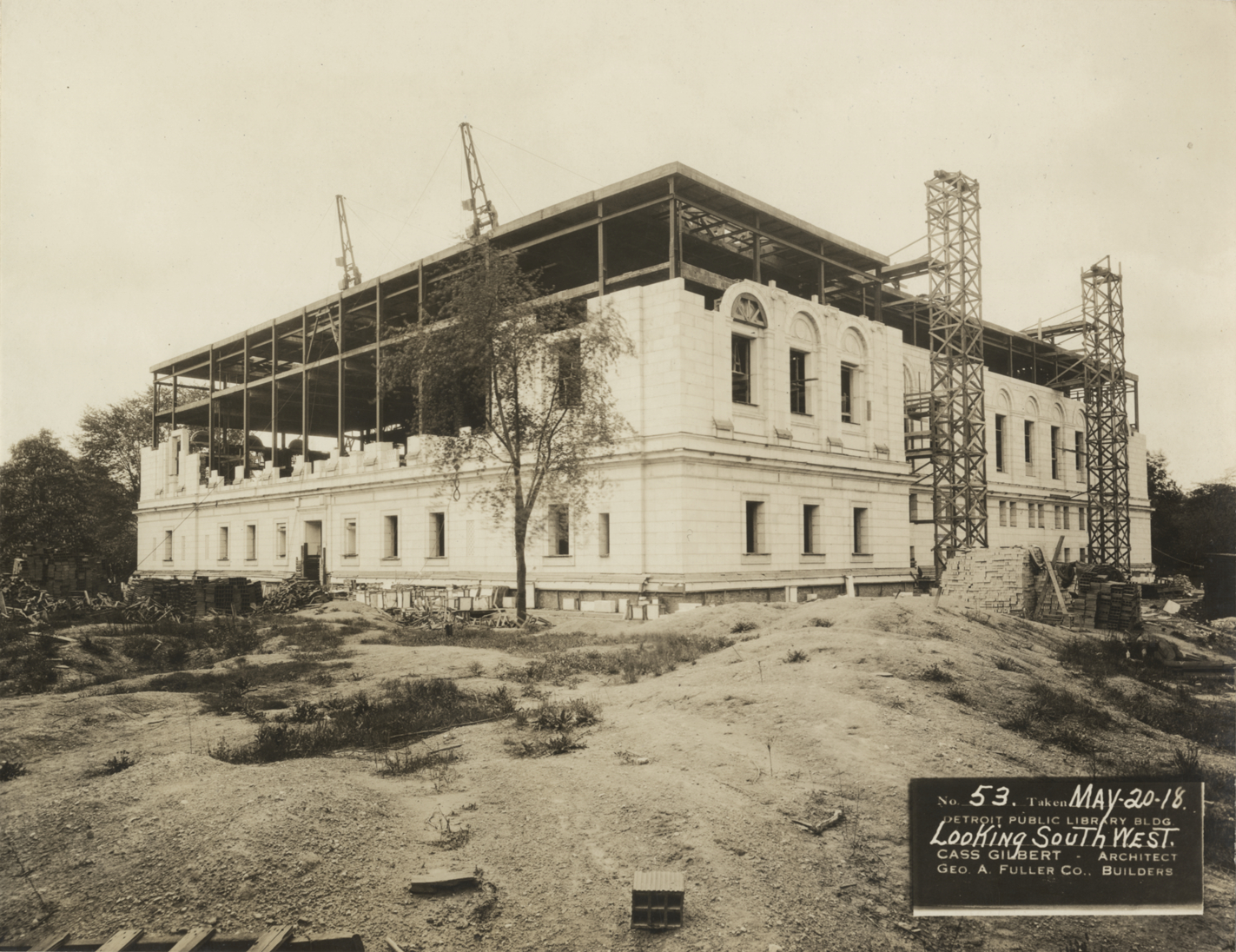 Main Library under construction | DPL DAMS