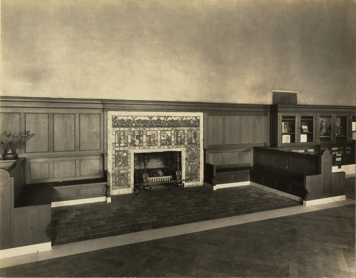 Public Library Fireplace Design