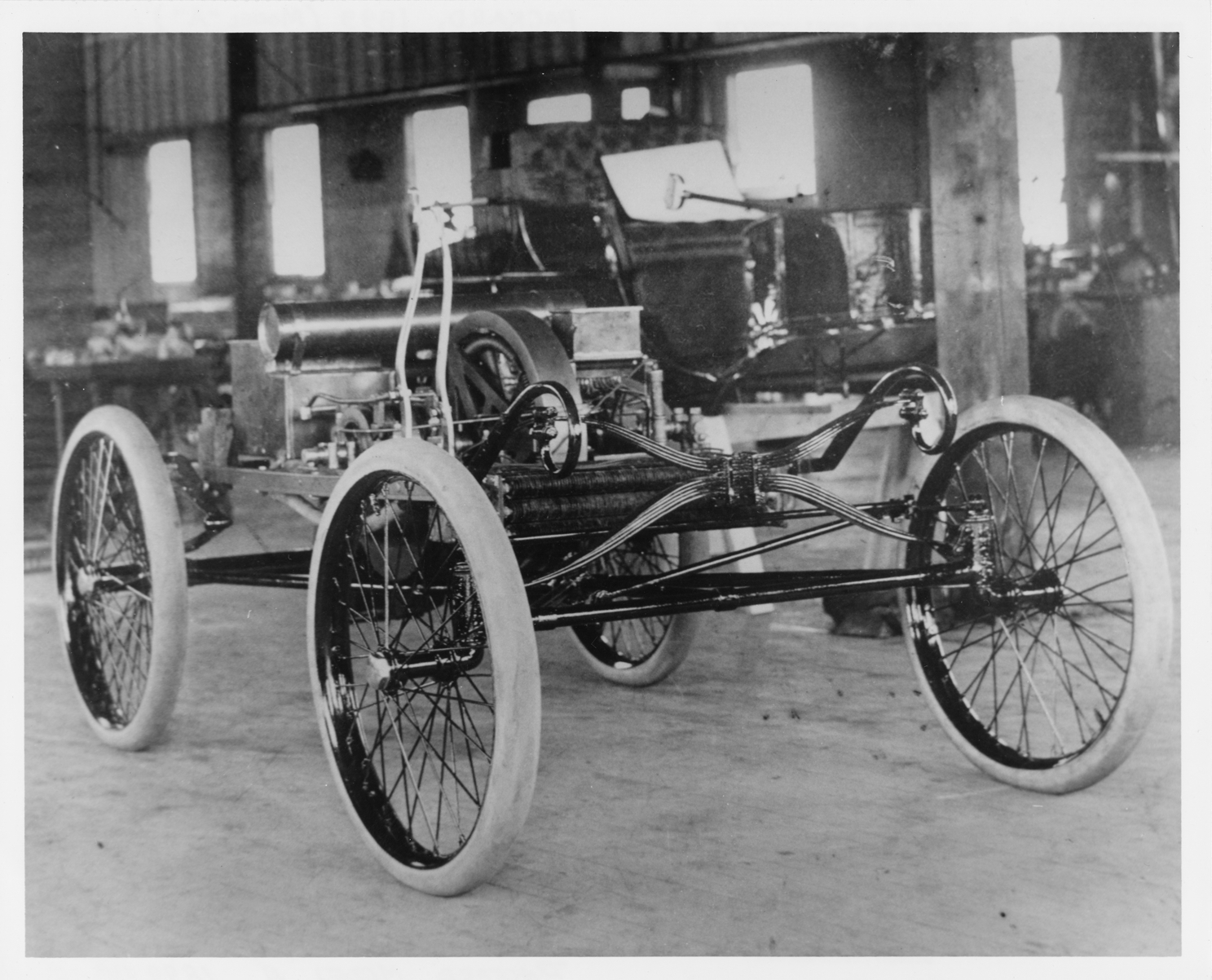 1899 Packard Model A in factory | DPL DAMS
