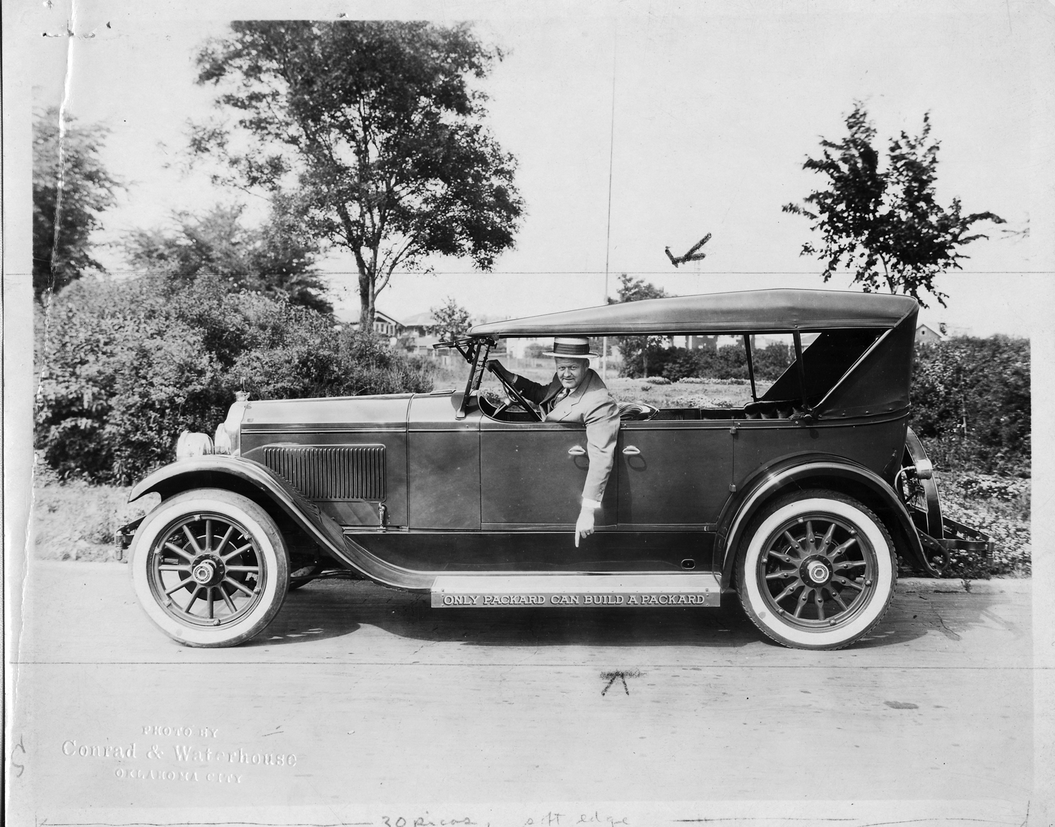 1924 Packard touring car with Packard salesman Tom B. Reed, Oklahoma ...