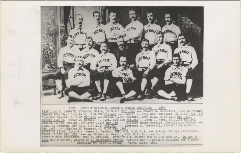 1887 Detroit Wolverines | DPL DAMS
