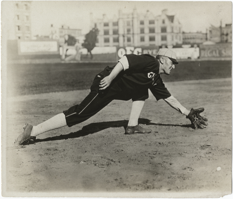 Baseball player reaching for ground ball | DPL DAMS