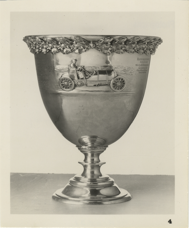 Vanderbilt Cup trophy, 1908 Vanderbilt Cup races | DPL DAMS