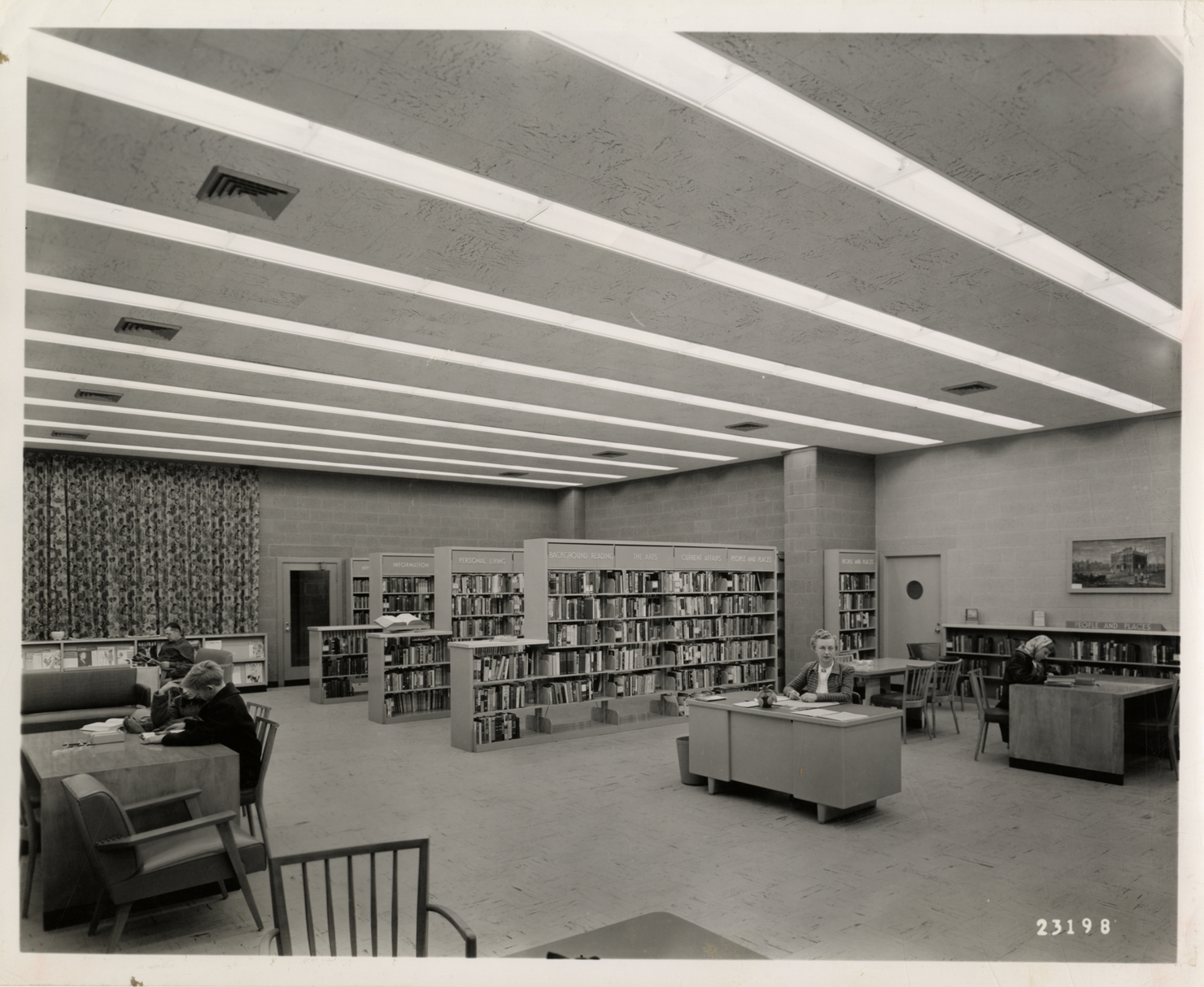 Reading room, Chase Branch Library, Detroit Public Library | DPL DAMS