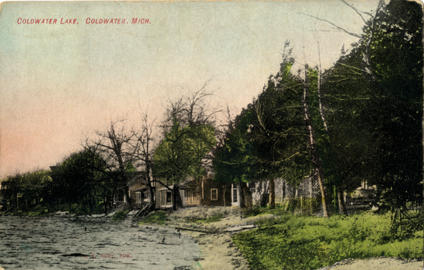 Houses on shore of Coldwater Lake, Coldwater, Michigan | DPL DAMS