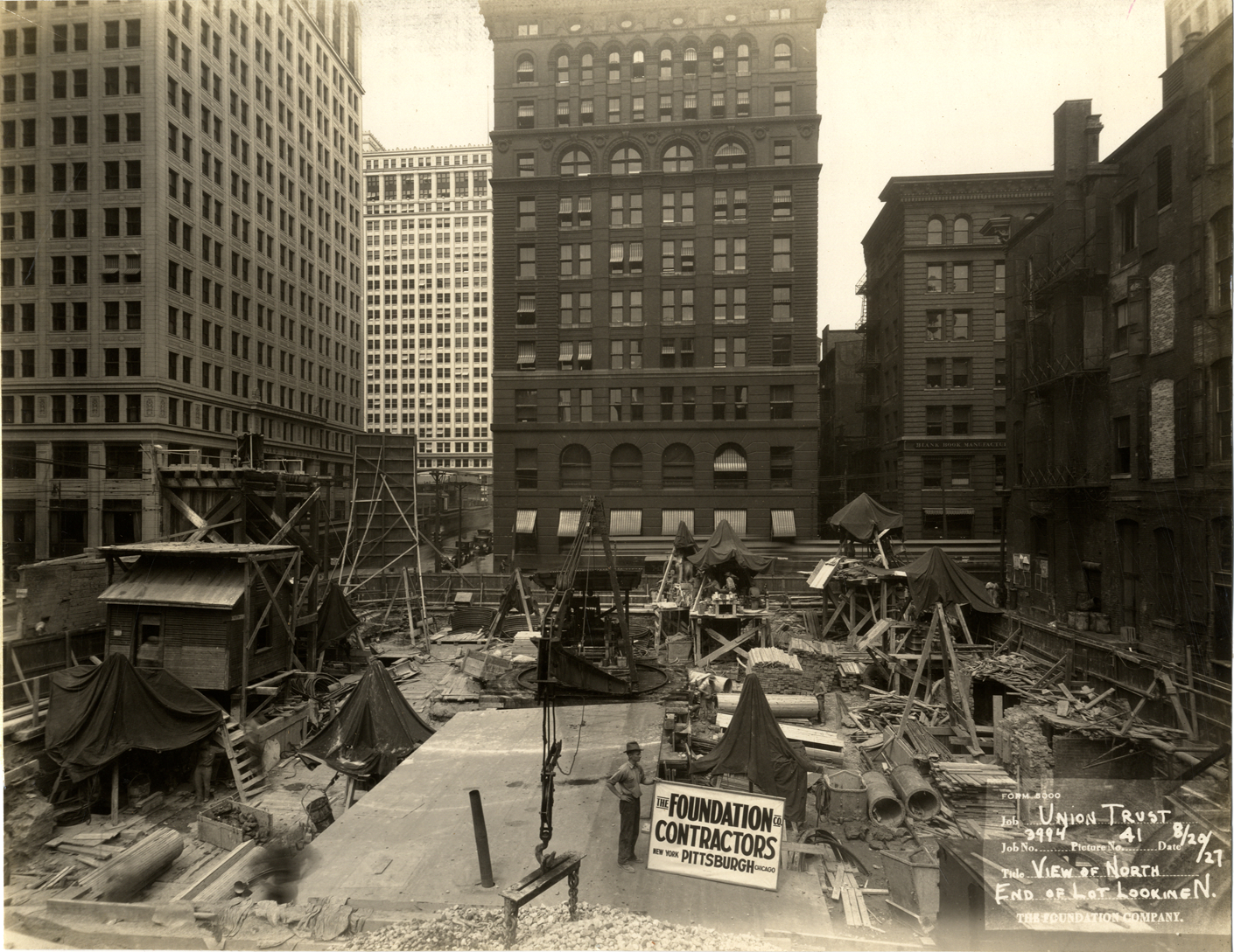 Foundation construction, Union Guardian Building | DPL DAMS