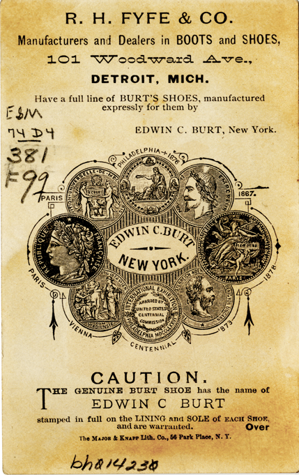 Advertising card for R.H. Fyfe & Co. | DPL DAMS