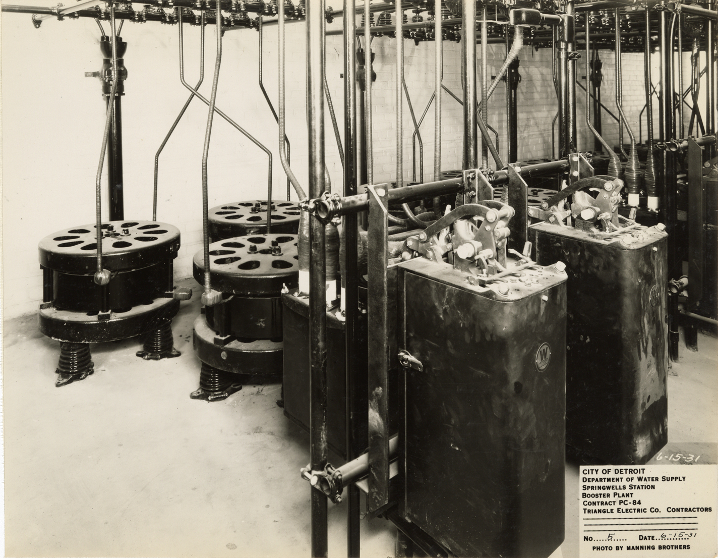 Transformers, Springwells Station treatment plant during construction ...