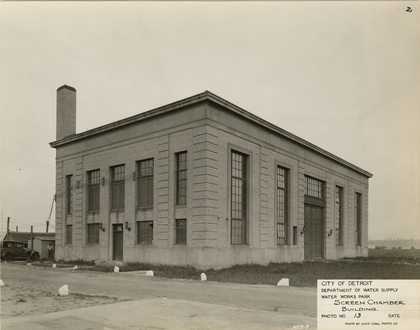 Screen chamber building, Waterworks Park, Detroit water supply system ...