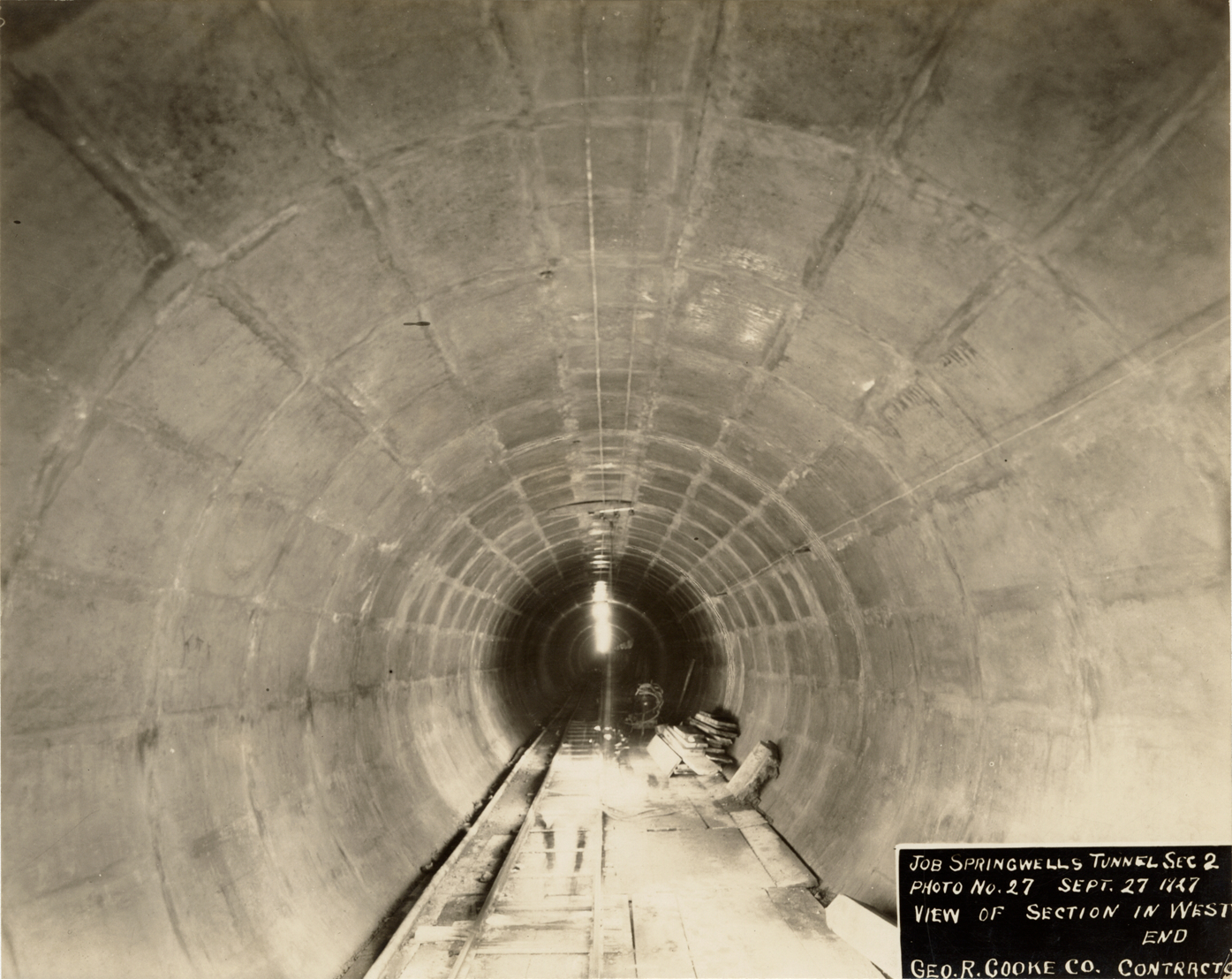 Springwells tunnel, Detroit water supply system | DPL DAMS