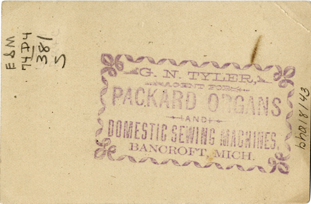 Advertising card for the Standard Sewing Machine Co. | DPL DAMS