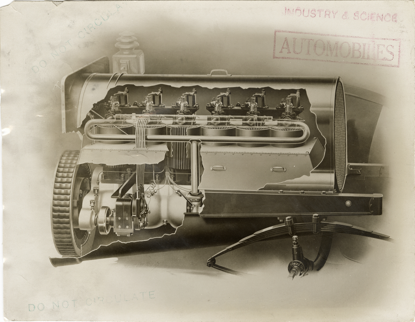 1910 Franklin automobile engine | DPL DAMS