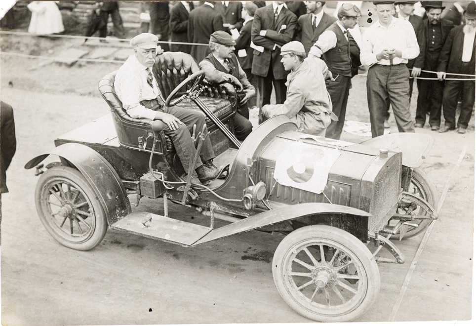 Motorist posing in Mitchell automobile | DPL DAMS