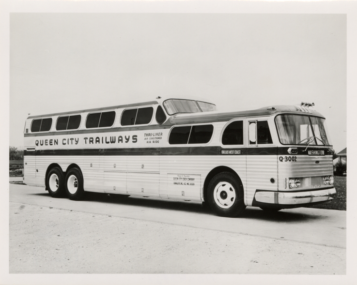 1955 Beck bus, Queen City Trailways | DPL DAMS