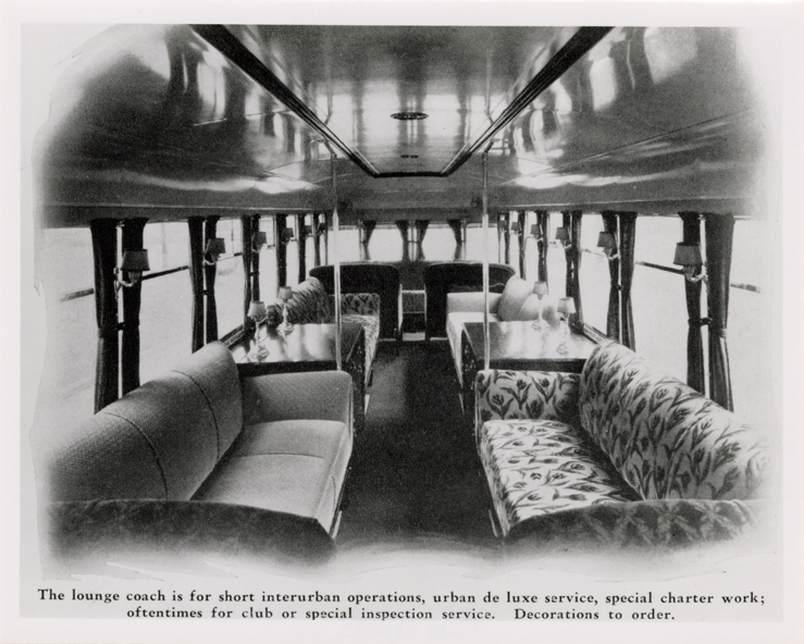 Interior, Fageol Twin Coach bus | DPL DAMS