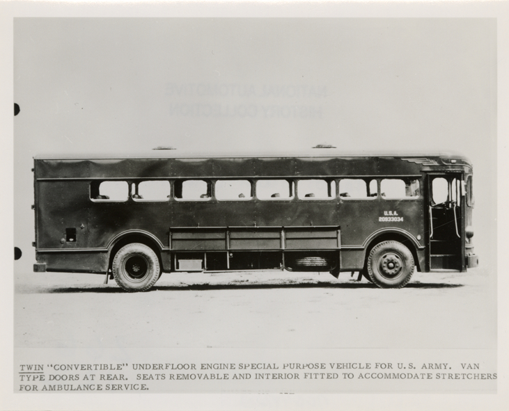 Fageol Twin Coach bus, U.S. Army | DPL DAMS
