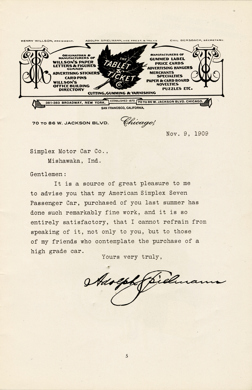 The American Simplex Thirty-Fifty motor car : eventually your choice ...