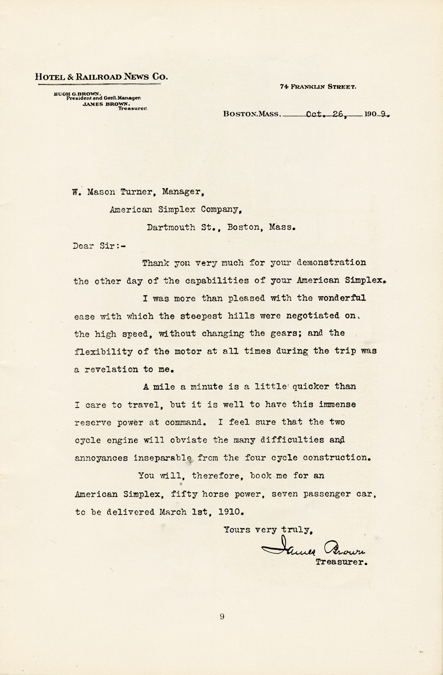 The American Simplex Thirty-Fifty motor car : eventually your choice ...