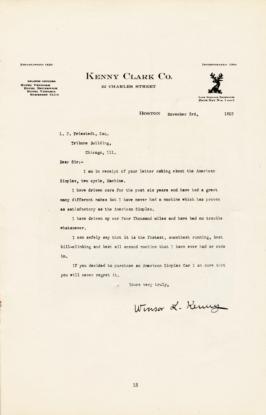 The American Simplex Thirty-Fifty motor car : eventually your choice ...