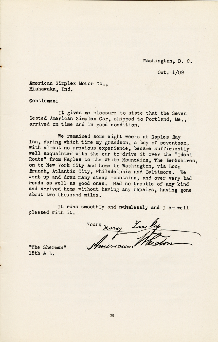 The American Simplex Thirty-Fifty motor car : eventually your choice ...