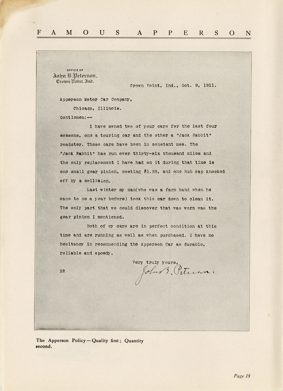 Famous Apperson "Jack Rabbit" automobiles | DPL DAMS