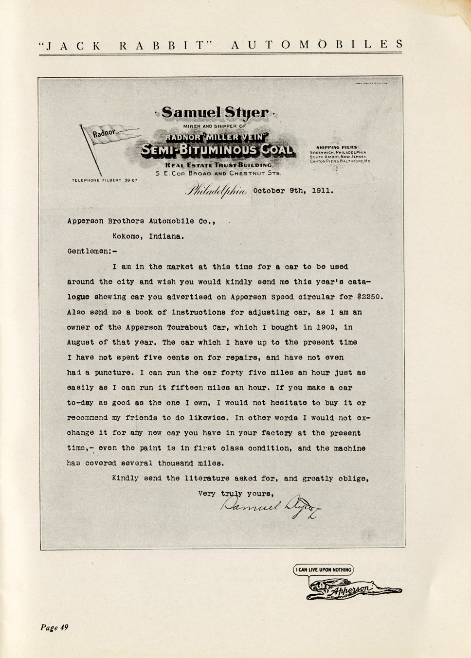 Famous Apperson "Jack Rabbit" automobiles | DPL DAMS