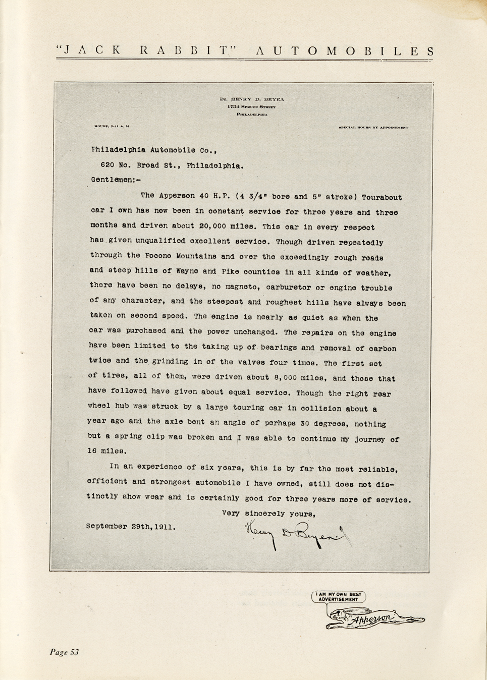 Famous Apperson "Jack Rabbit" automobiles | DPL DAMS