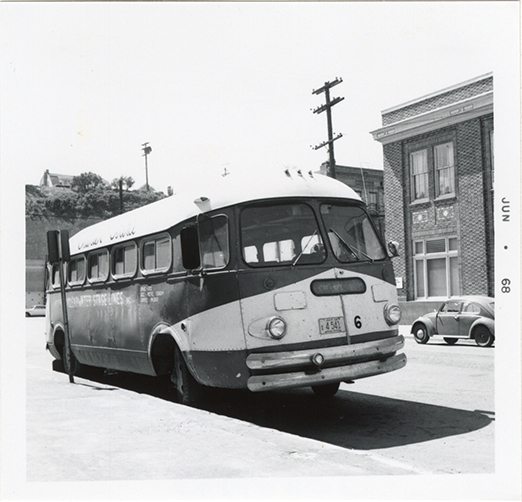 Spartan Coach bus, Clearwater Stage Lines, Lewiston, Idaho | DPL DAMS