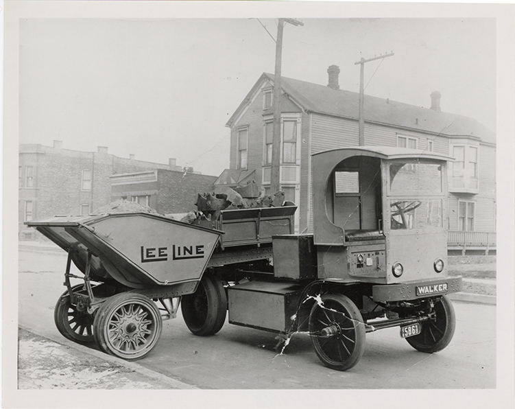 Walker electric truck and Lee Line dumpster | DPL DAMS