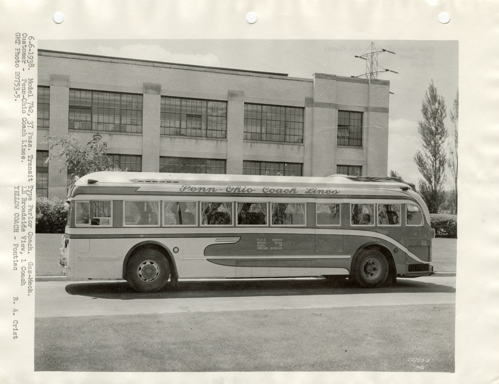 Yellow Truck and Coach bus, Penn-Ohio Coach Lines | DPL DAMS
