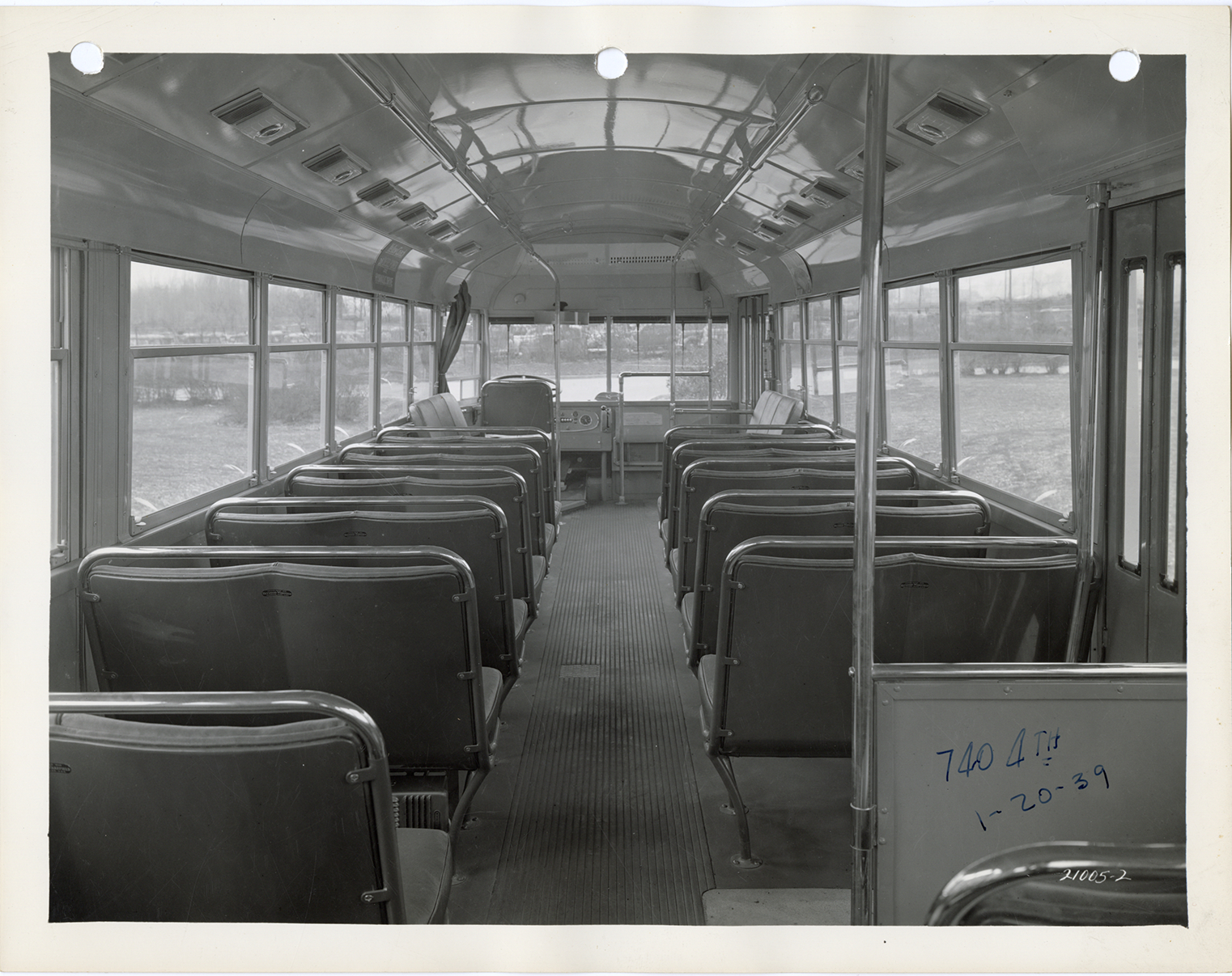 Interior, Yellow Truck and Coach bus, Model 740 | DPL DAMS