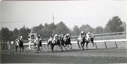 Horse race, Michigan Racing Association racetrack | DPL DAMS