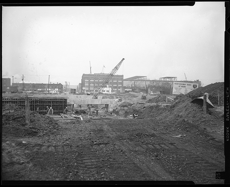 Chrysler Expressway (I-75) during construction | DPL DAMS