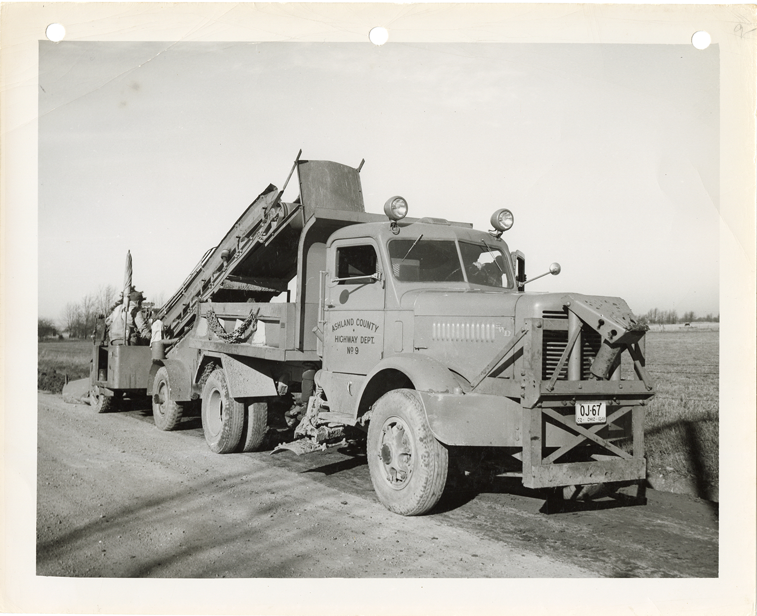 White truck, Ashland County Highway Department | DPL DAMS